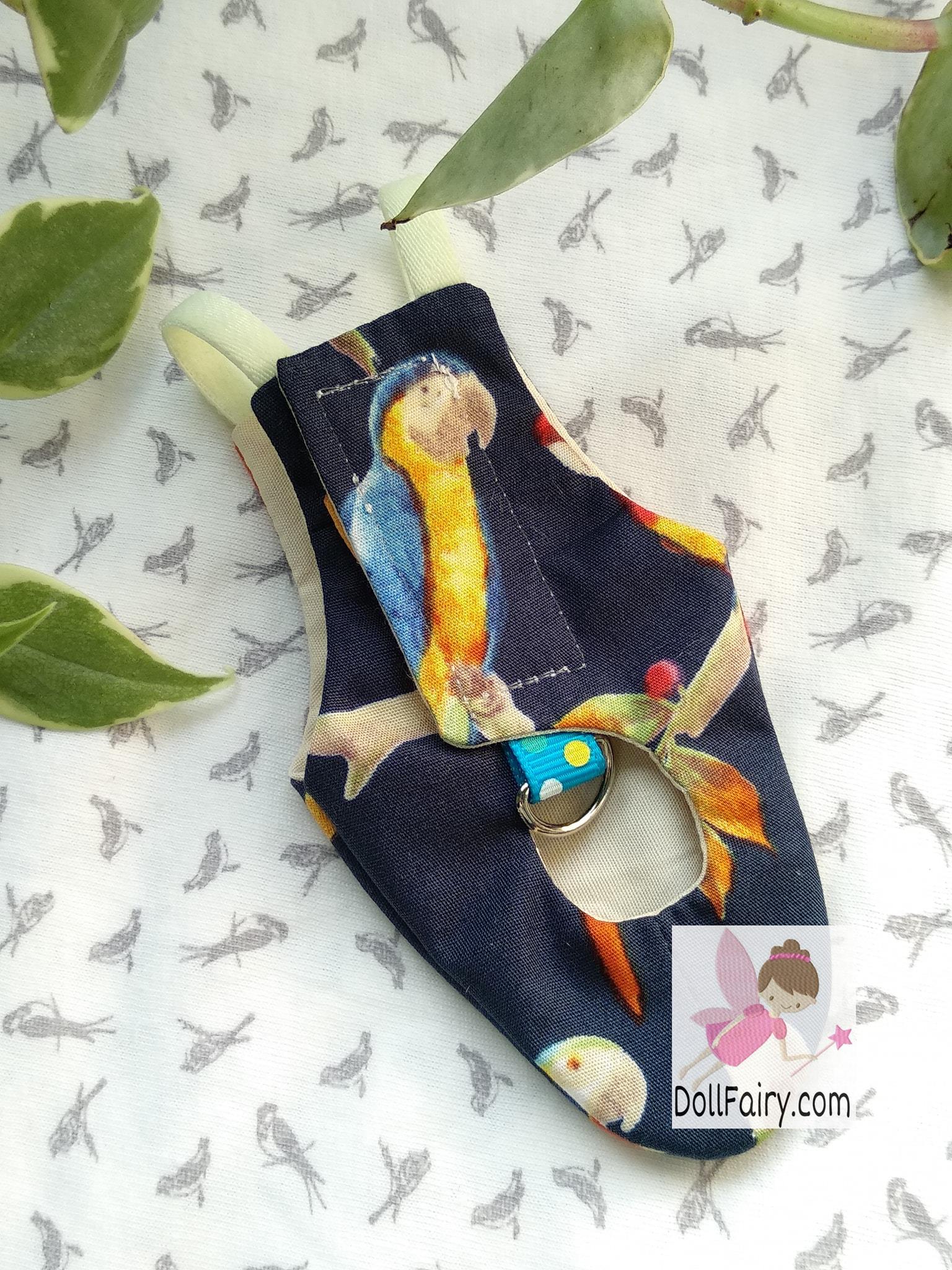 Macaw Print Bird Diaper Flight Suit – DollFairy
