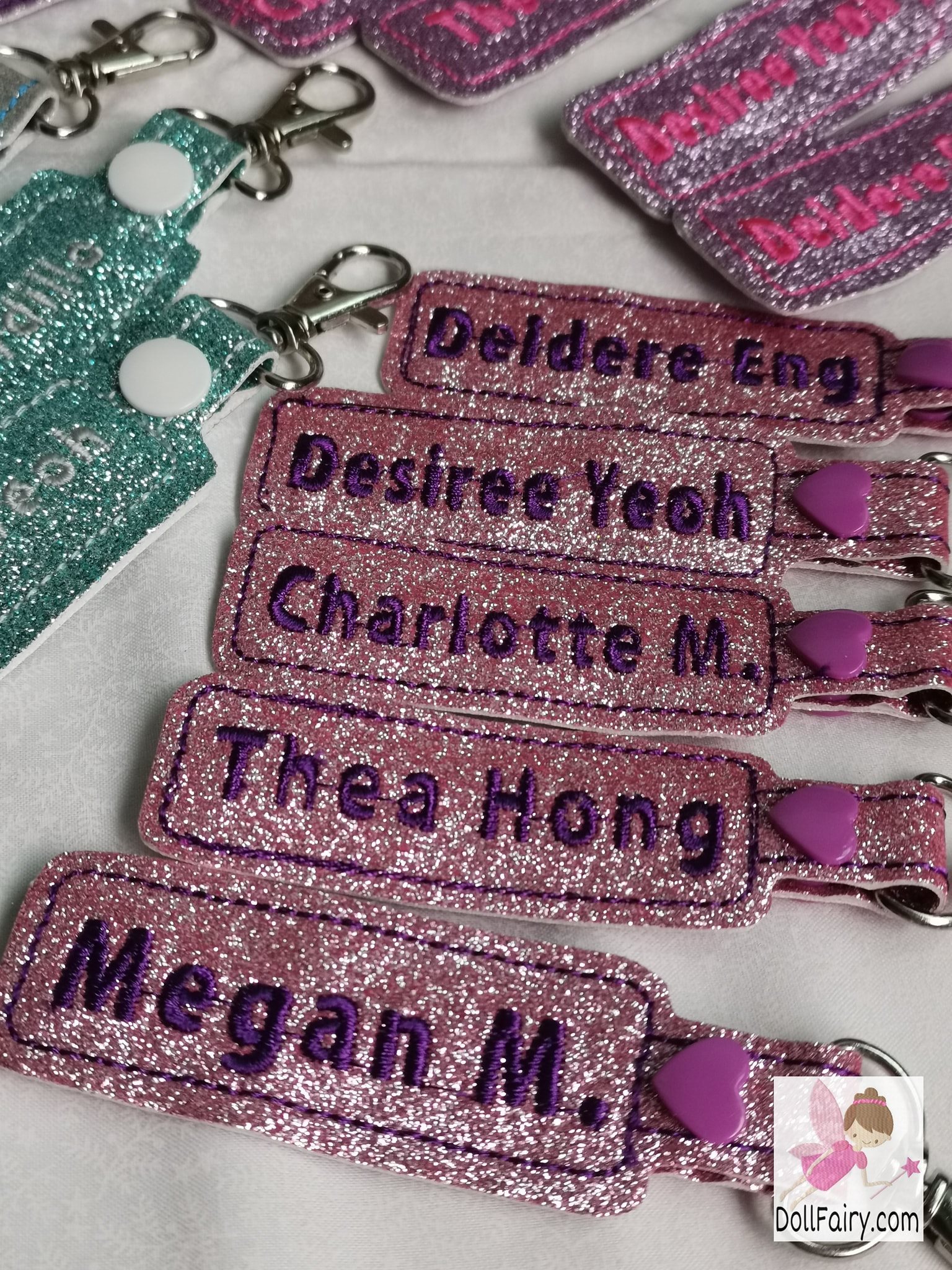Personalised Glitter Tags – DollFairy