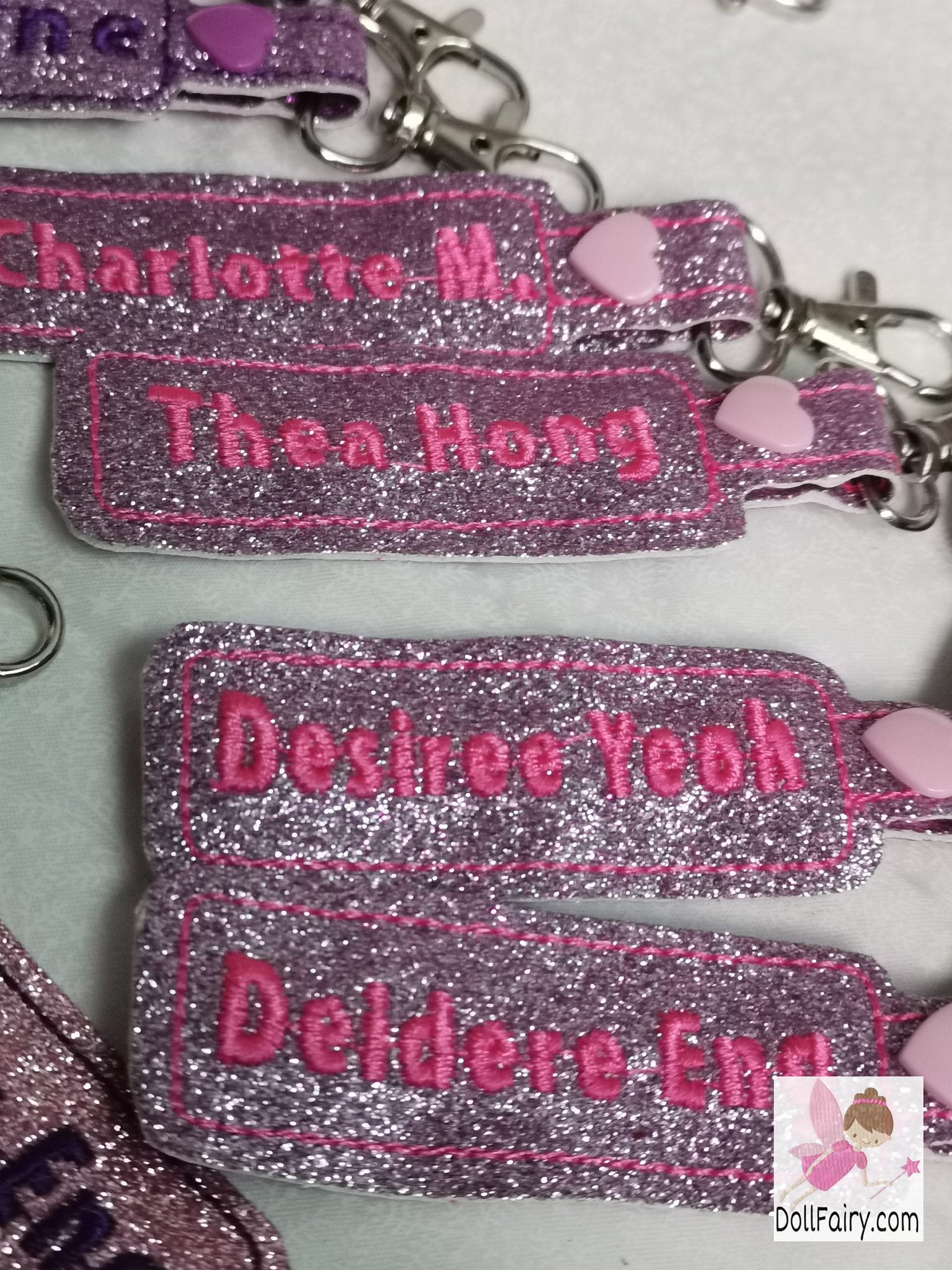 Personalised Glitter Tags – DollFairy